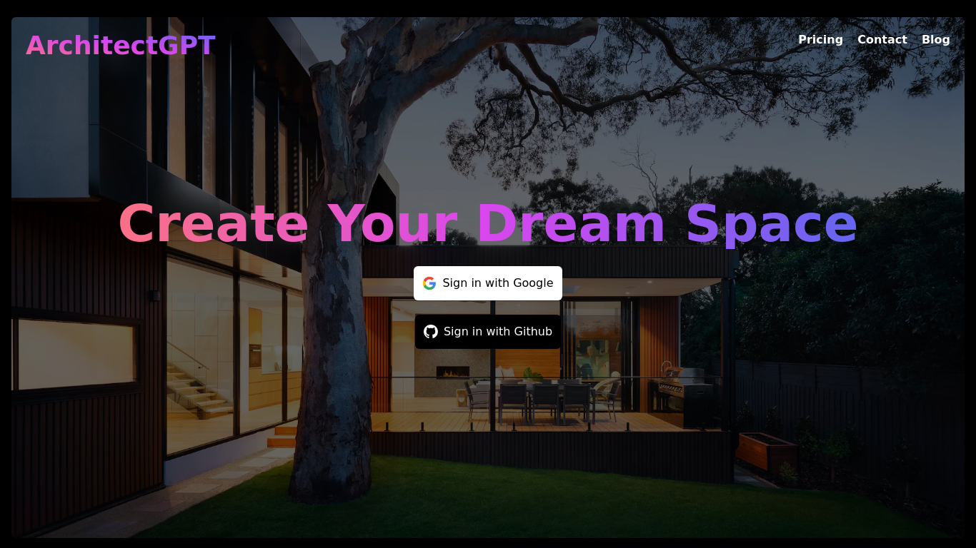 ArchitectGPT Demo | Create your dream space