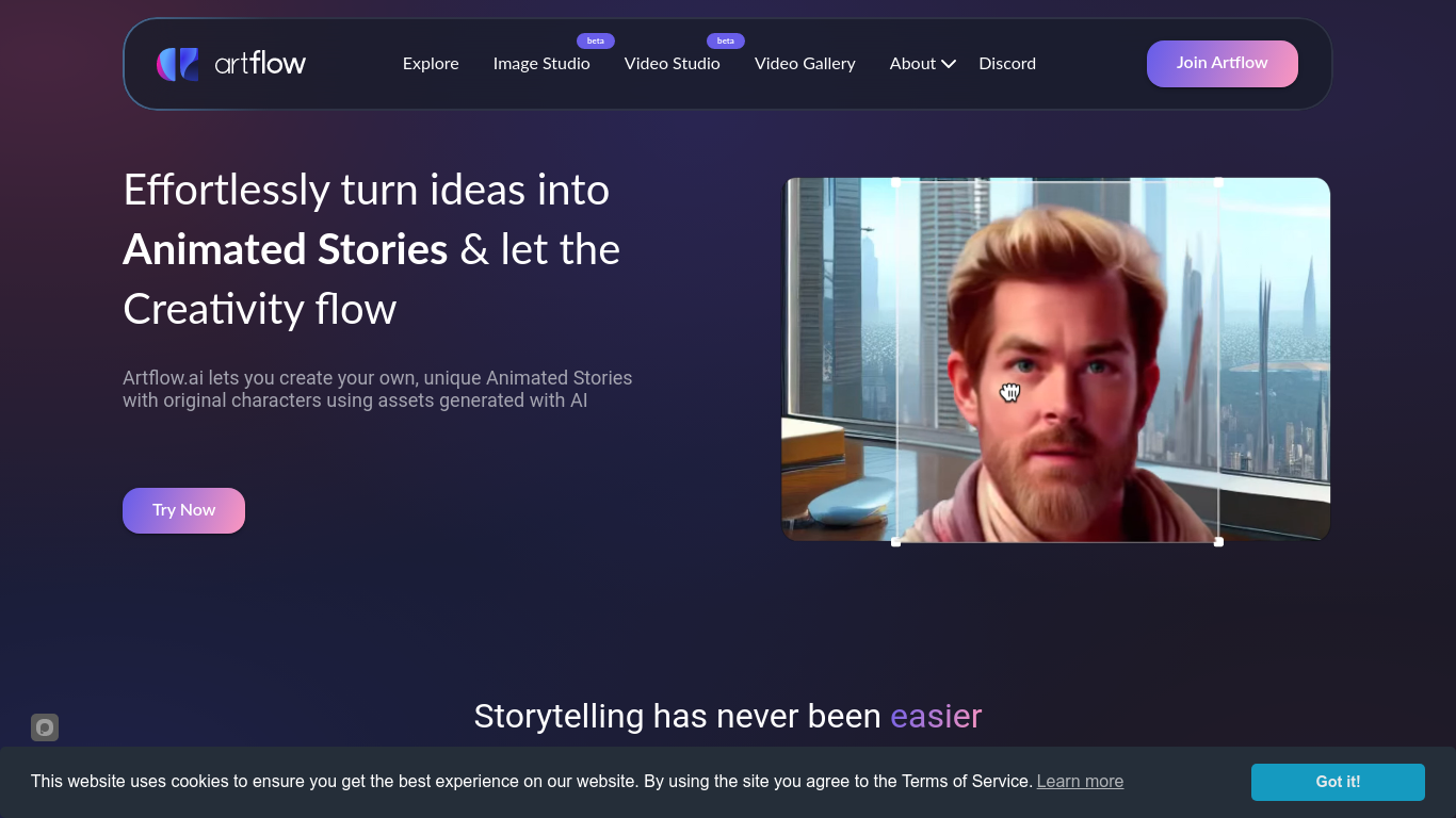Artflow Demo | Effortlessly turn ideas into Animated Stories & let the Creativity flow