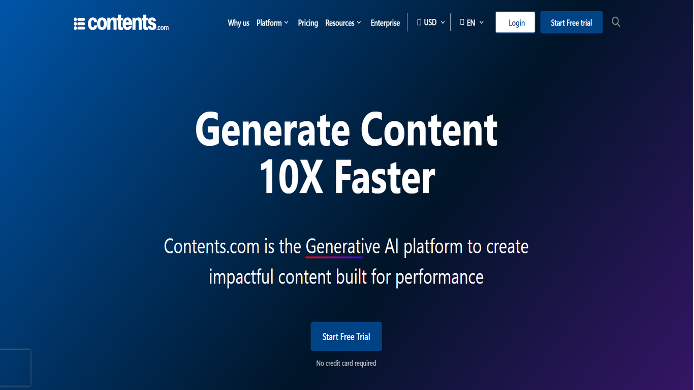 Contents.com Demo | Generate Content 10X Faster
