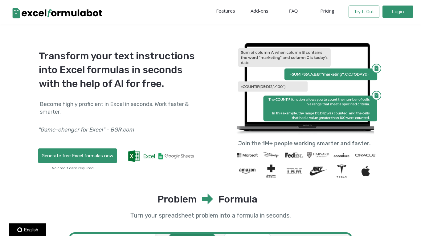 excelformulabot Demo | Effortlessly transform text instructions into ...
