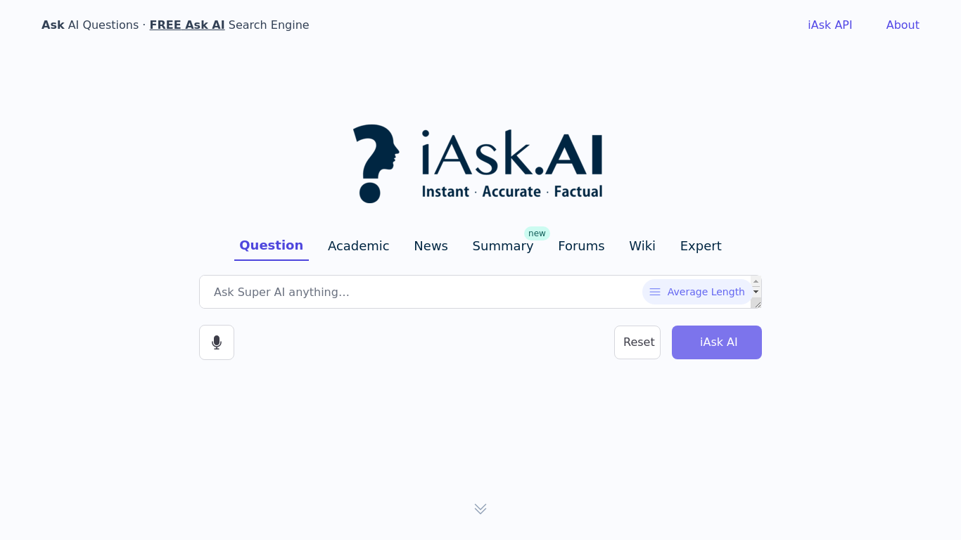 iAsk.Ai Demo | Free AI Search Engine
