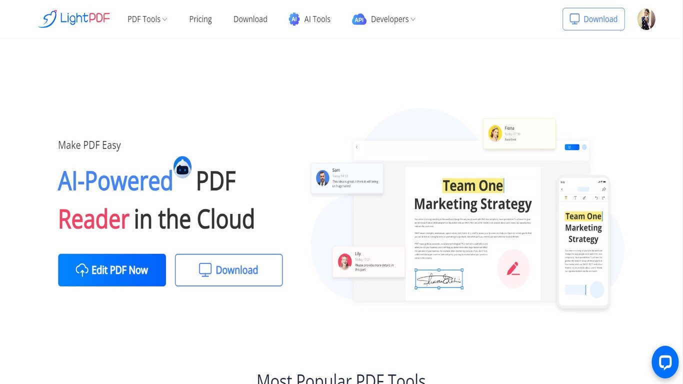 LightPDF Demo | AI-Powered Online PDF Editor, Converter and Reader