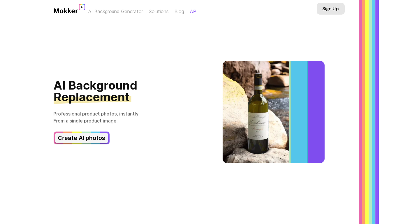 Mokker AI Demo | AI Background Replacement